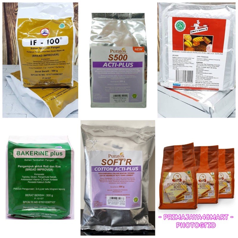 Jual BREAD IMPROVER 500G/ Pelembut Roti/ Pengempuk (BAKERS BONUS ...