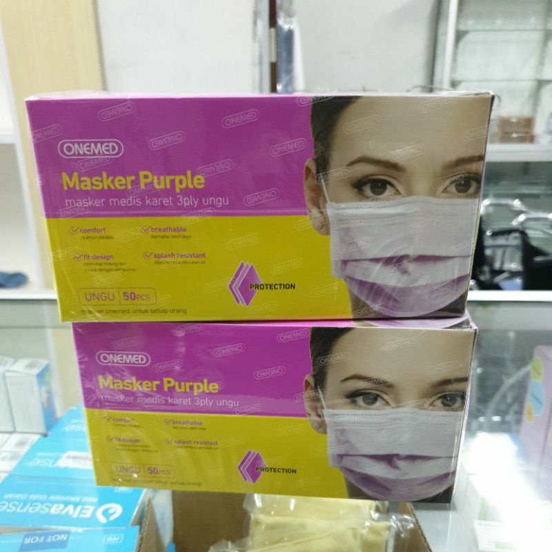 Jual Masker Medis Karet Onemed | Masker Earloop (Harga Per BOX isi 50 ...