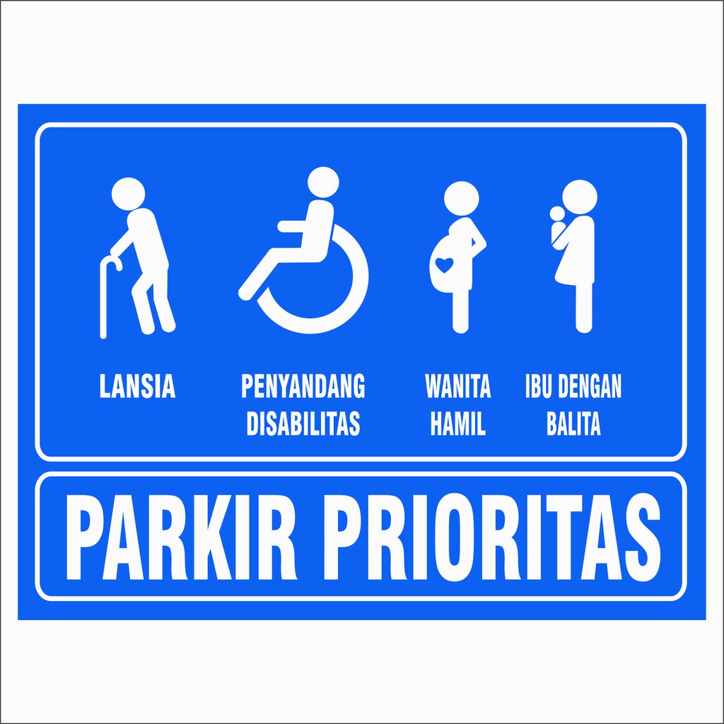 Jual STIKER VINYL PARKIR PRIORITAS | Shopee Indonesia