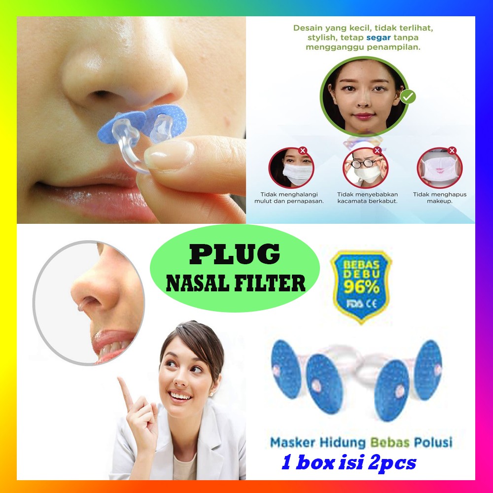 Jual PLUG NASAL FILTER MASKER HIDUNG 3 LAPIS FILTER HIDUNG YANG SECARA ...