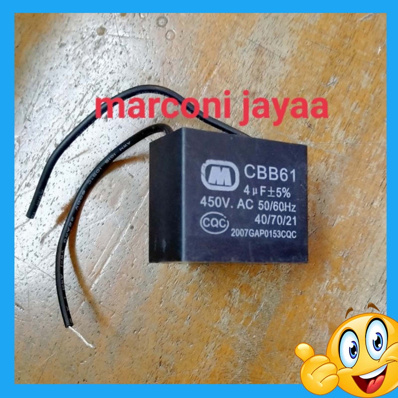 Jual kapasitor CBB61 4uf 450vac | Shopee Indonesia
