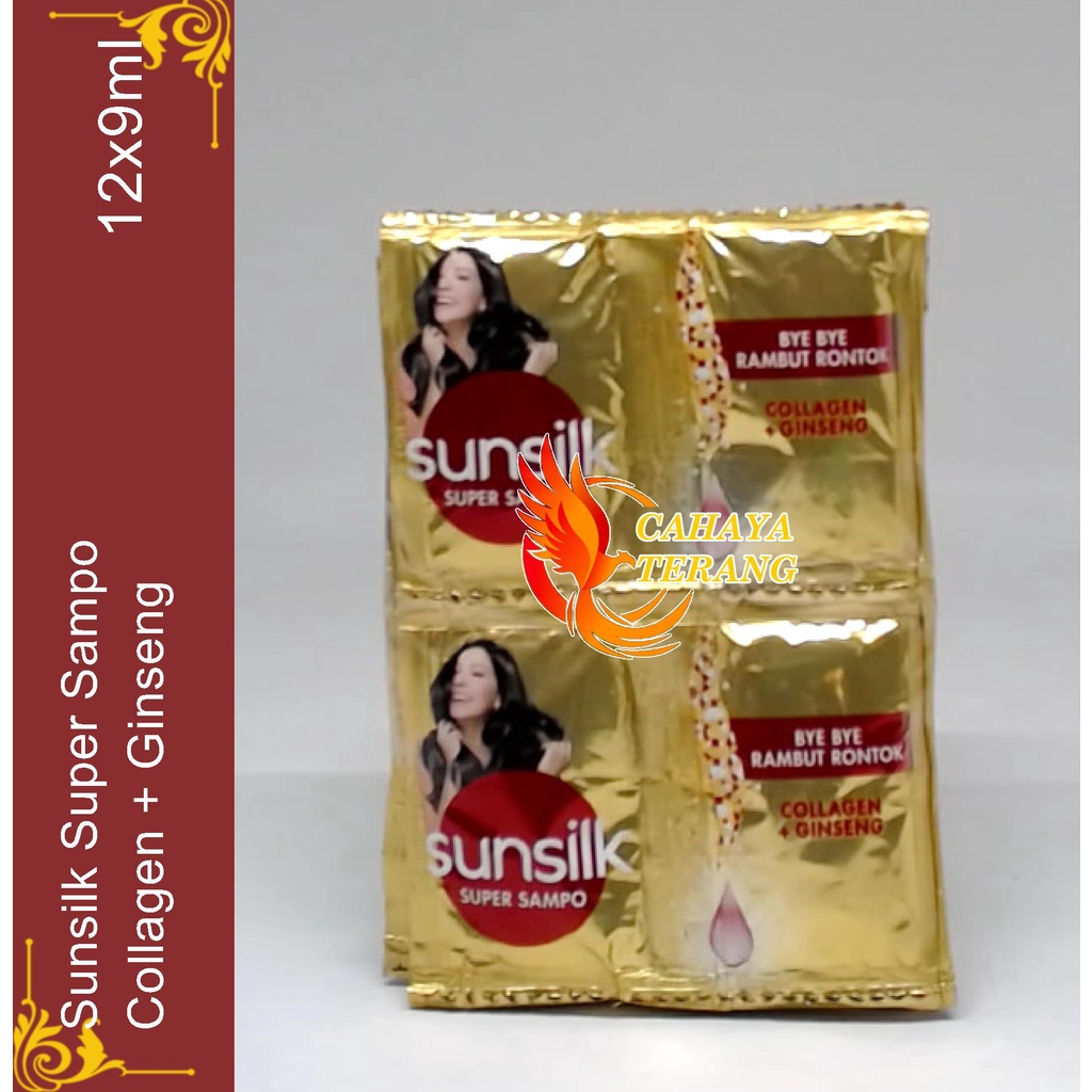 Jual Sunsilk collagen ginseng Shampo Renceng Sachet 9mlx12 Sachet ...