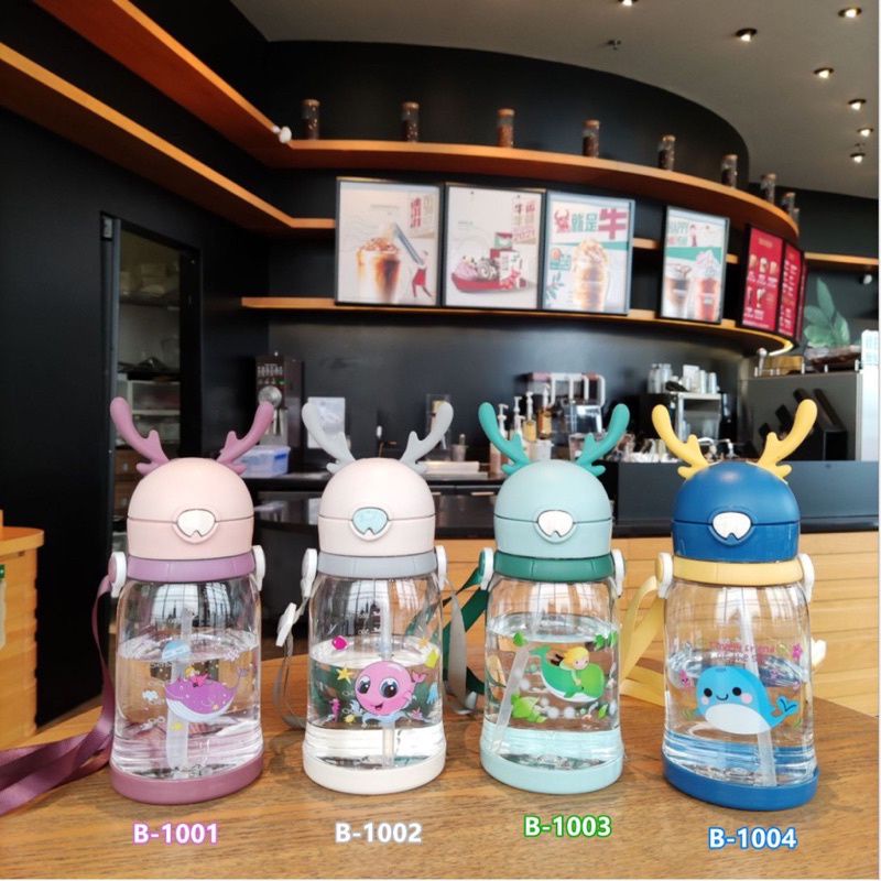 Jual Botol Minum Anak Tanduk Rusa Botol BPA Free Jerami Anak TK SD Sekolah | Shopee Indonesia
