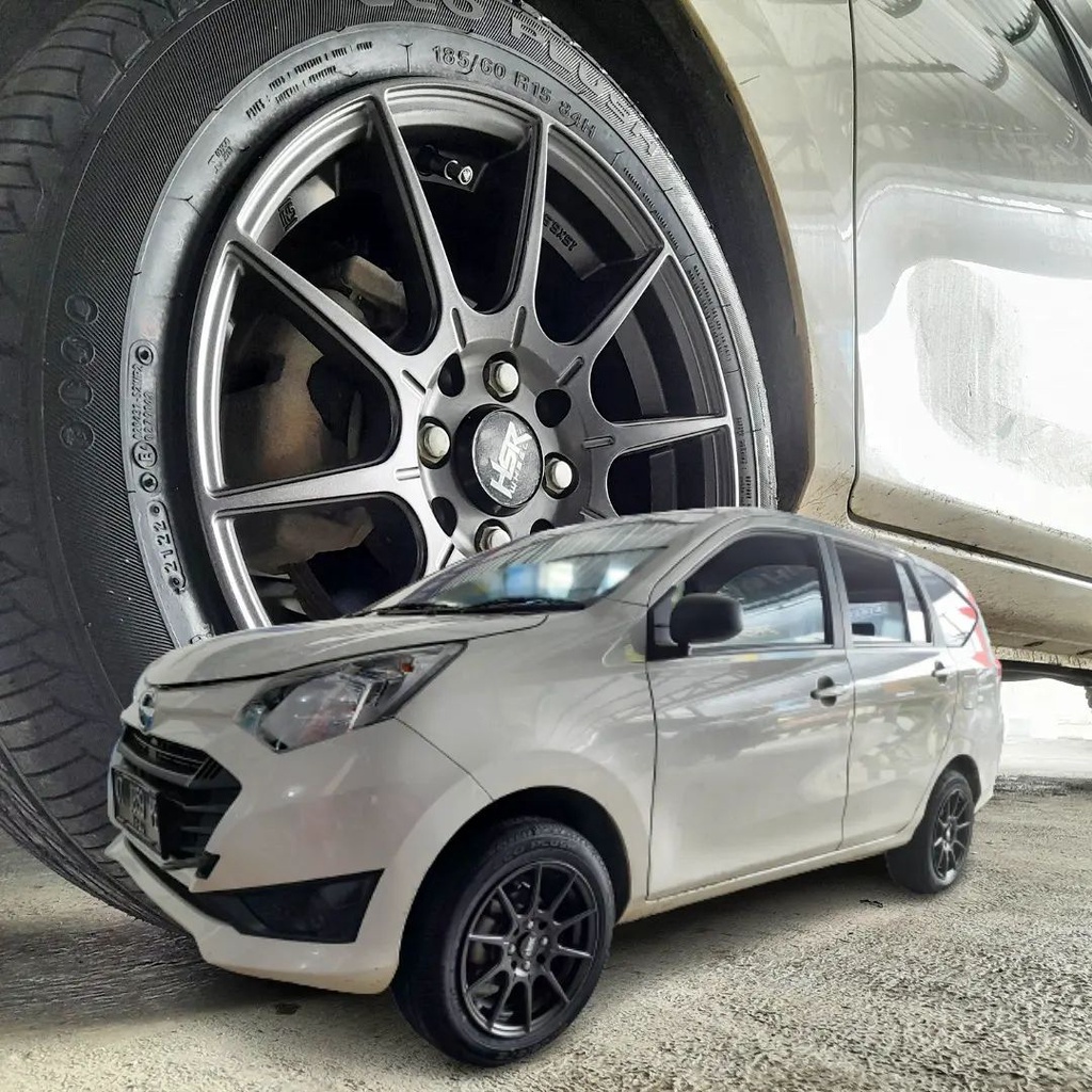 Jual velg mobil sigra ring 15 hsr rata body body type jari2 warna grey ...