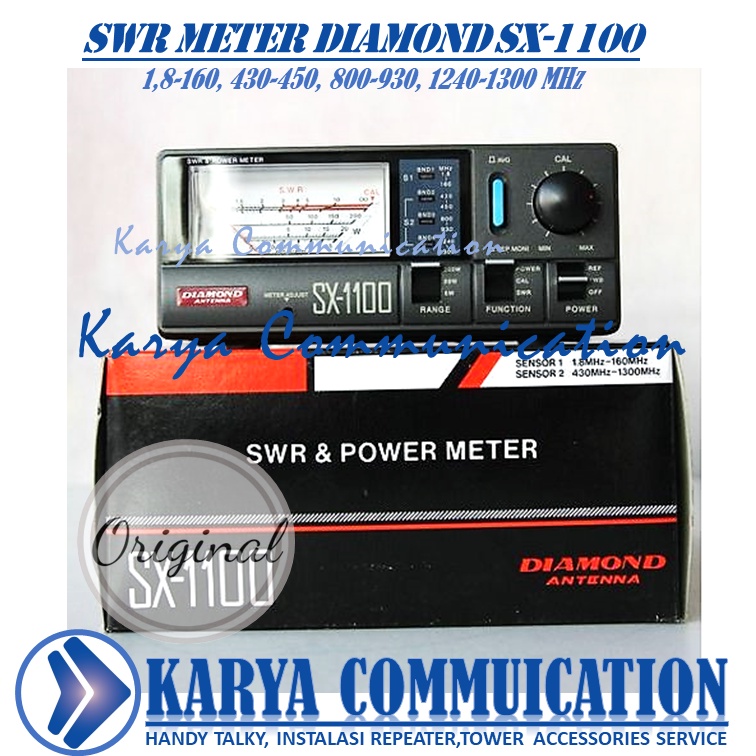 Jual SWR METER DIAMOND SX-1100 Hf/vhf/uhf/shf ORIGINAL JAPAN QUALITY ...