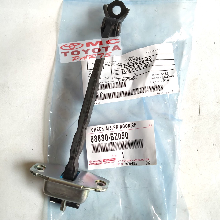 Jual Stopper Check Door Pintu Belakang Tengah Kanan Rush Terios 68630 ...