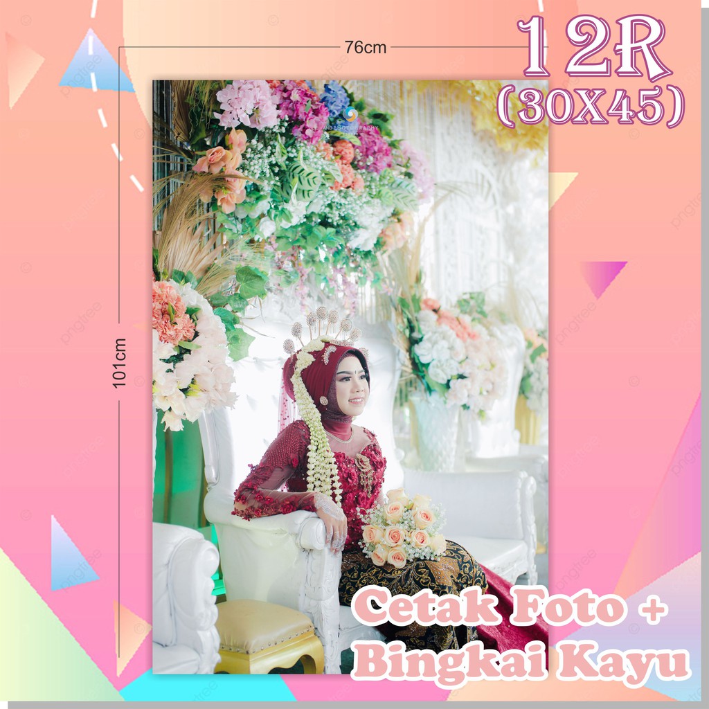 Jual Cetak Foto 12R (30x45)cm + Bingkai Ukuran Besar | Shopee Indonesia