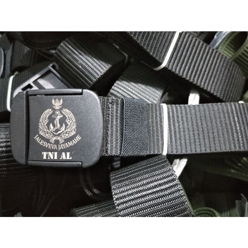 Jual Ikat Pinggang Sabuk Gesper Anti X-Ray Logo TNI AL Warna Hitam | Shopee Indonesia