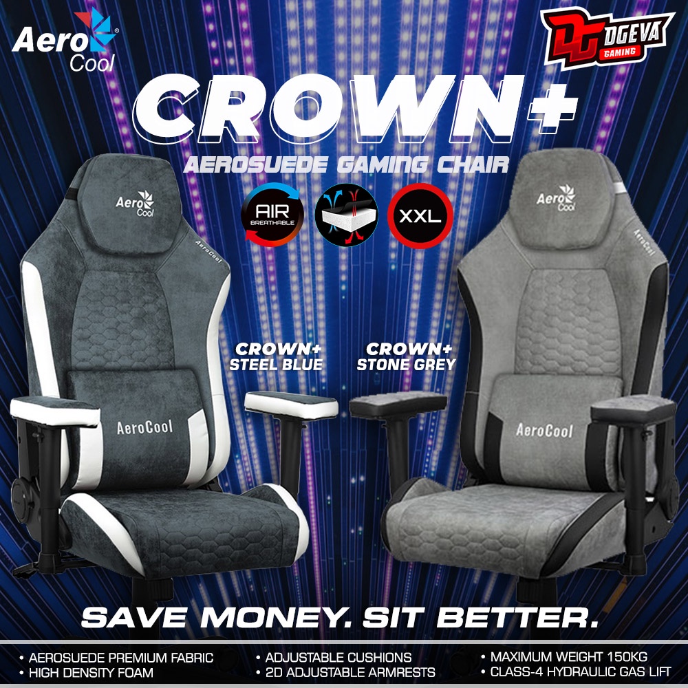 Jual AeroCool Crown Plus Gaming Chair / Aerocool Crown+ Kursi Gaming ...