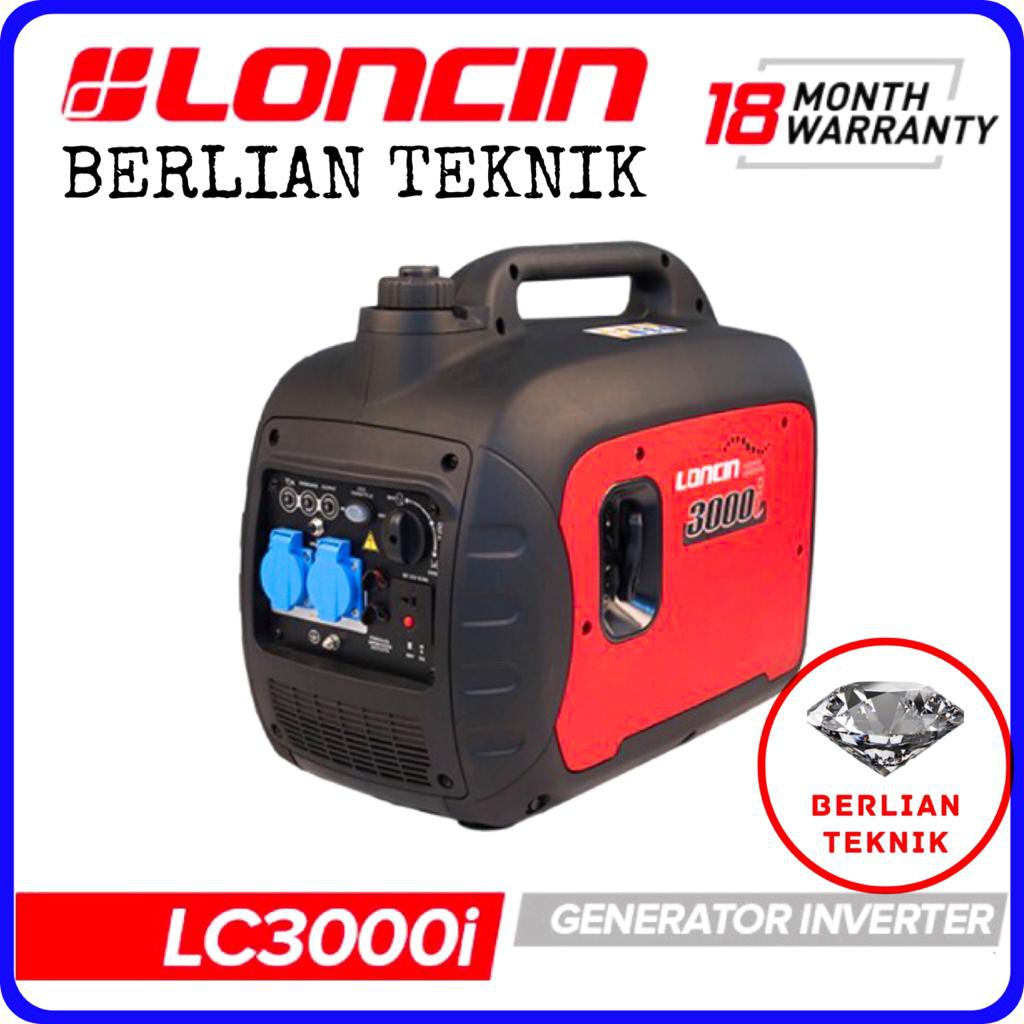 Jual Gasoline Generator Inverter Mesin Genset Bensin Loncin LC 3000 ...