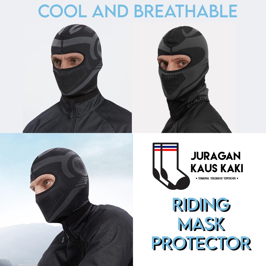 Jual Masker Motor Balaclava Ninja Full Face Riding Helm Mask Protector ...
