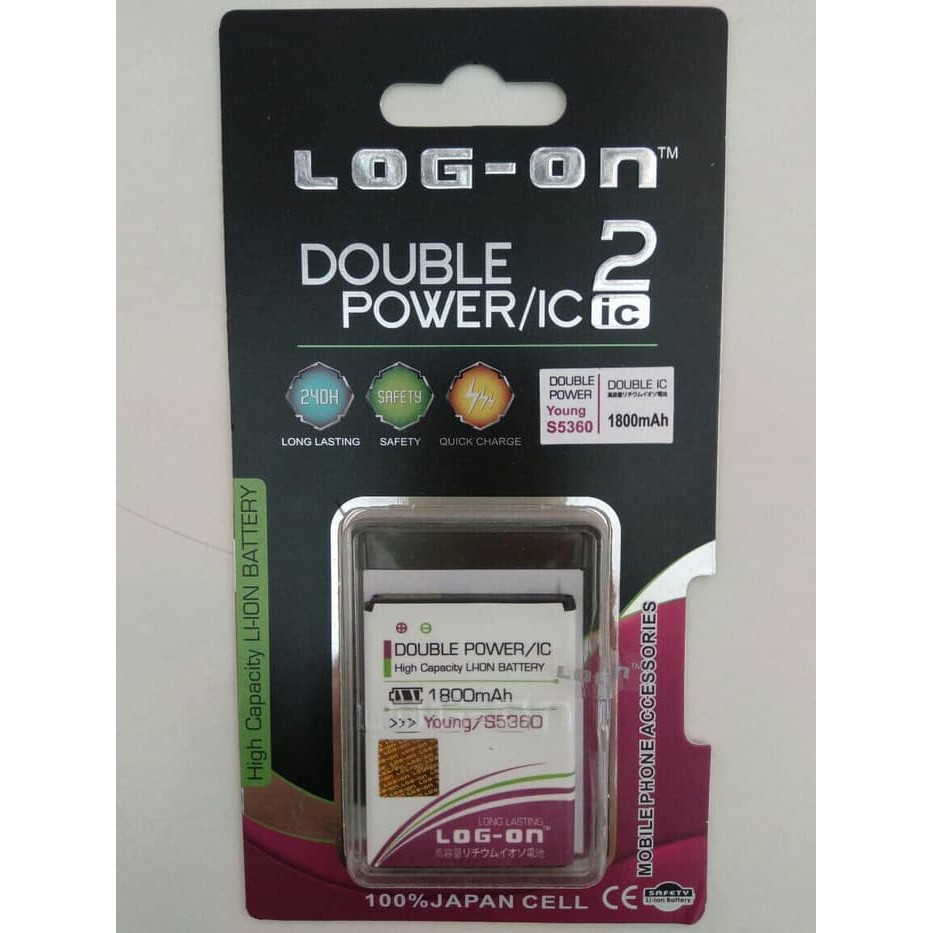 Jual Batre Baterai Double Power IC Log-On SAMSUNG YOUNG / FAME | Shopee Indonesia
