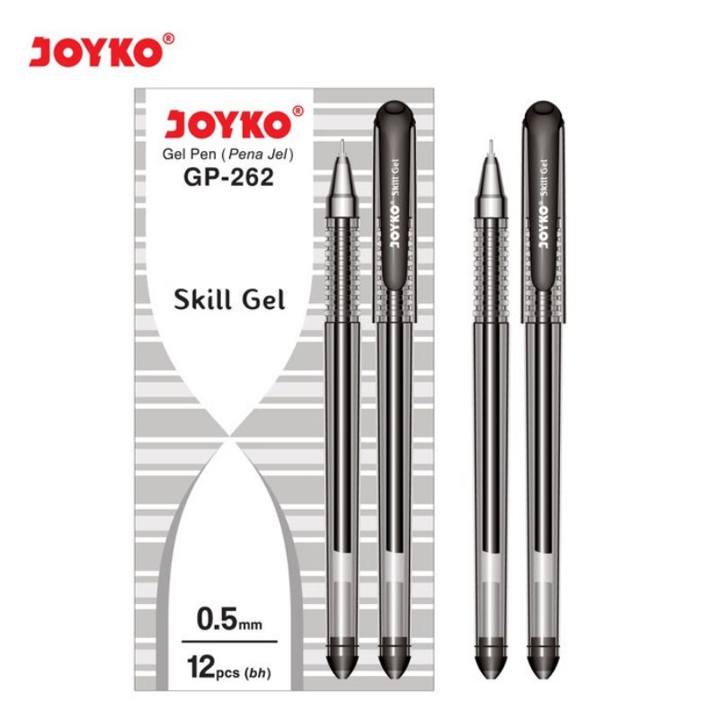 Jual [1 LSN / 12 PCS] Gel Pen Pulpen Pena Joyko GP-262 Skill Gel 0.5 mm | Shopee Indonesia