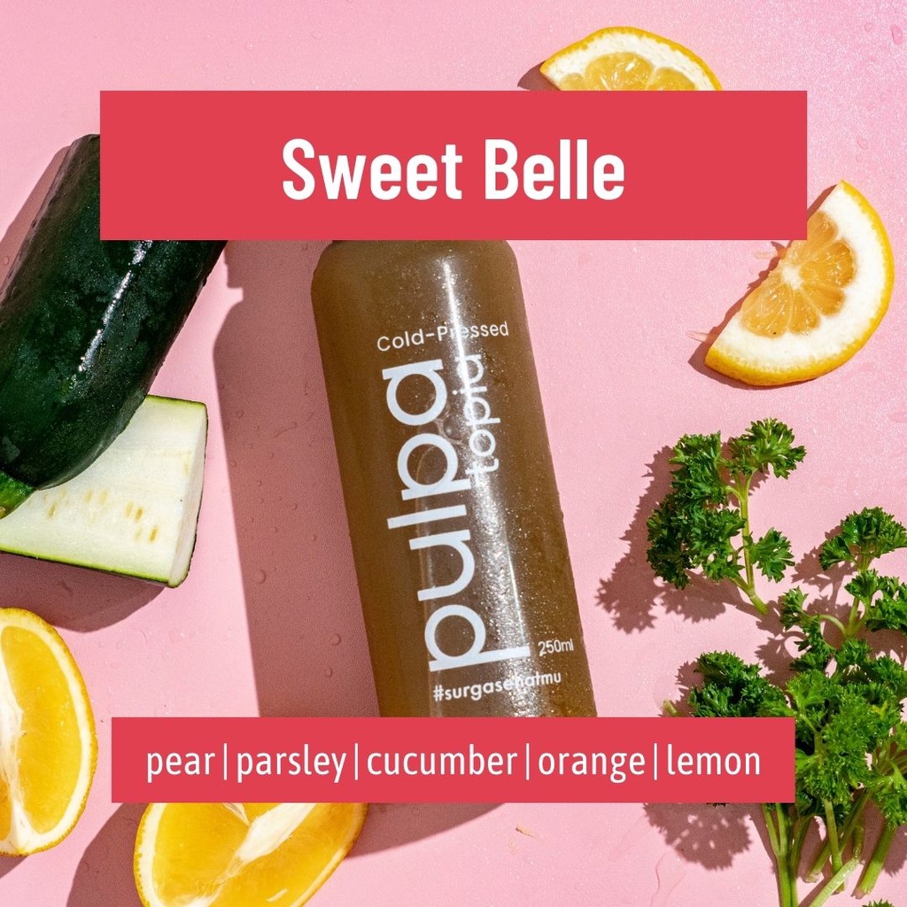 Jual Cold Pressed Juice Sweet Belle - Jus Sehat Detox Diet Natural ...