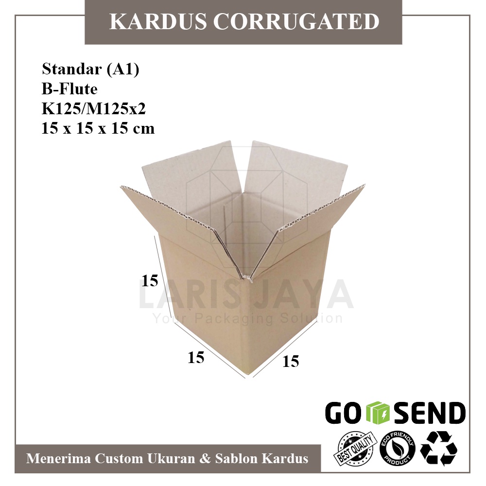 Jual Kardus | Box | Karton Packing Polos (15x15x15) Tebal 3 mm | Shopee ...