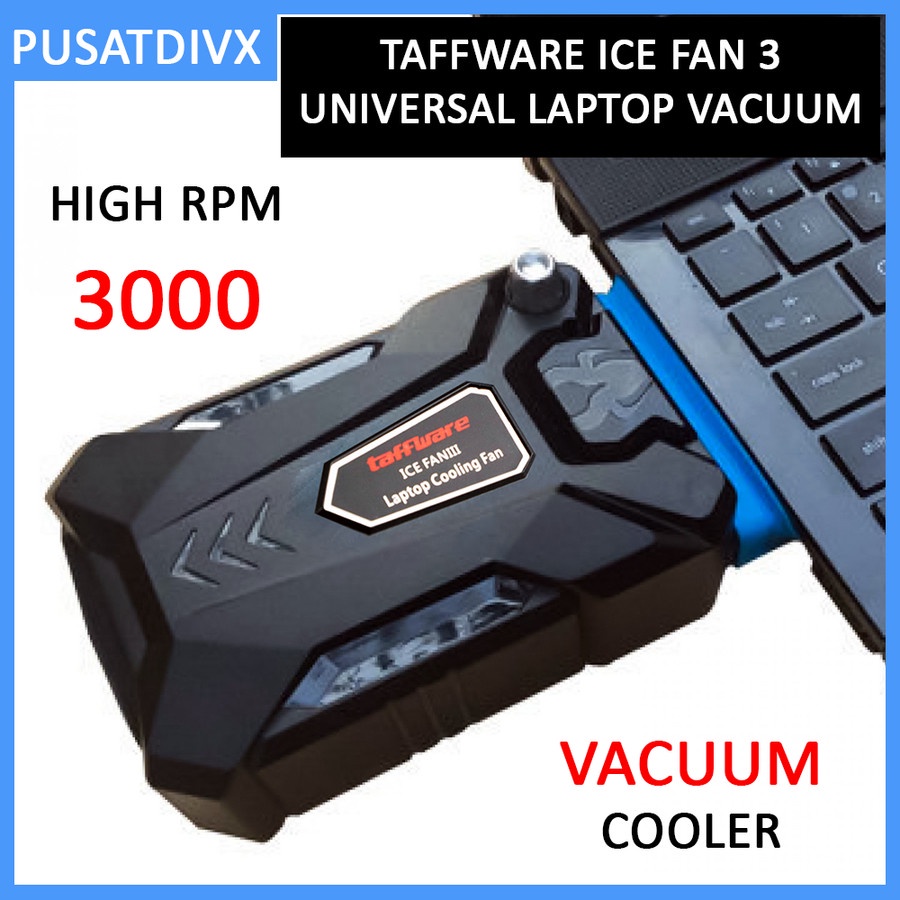 Jual TAFFWARE ICE FAN 3 UNIVERSAL LAPTOP VACUUM COOLER NOTEBOOK KIPAS ...