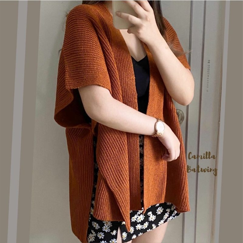 Jual CARDIGAN Rajut Oversize CAMILLA BATWING/Outer Cardy Rajut PREMIUM STORE09 MURAH | Shopee ...