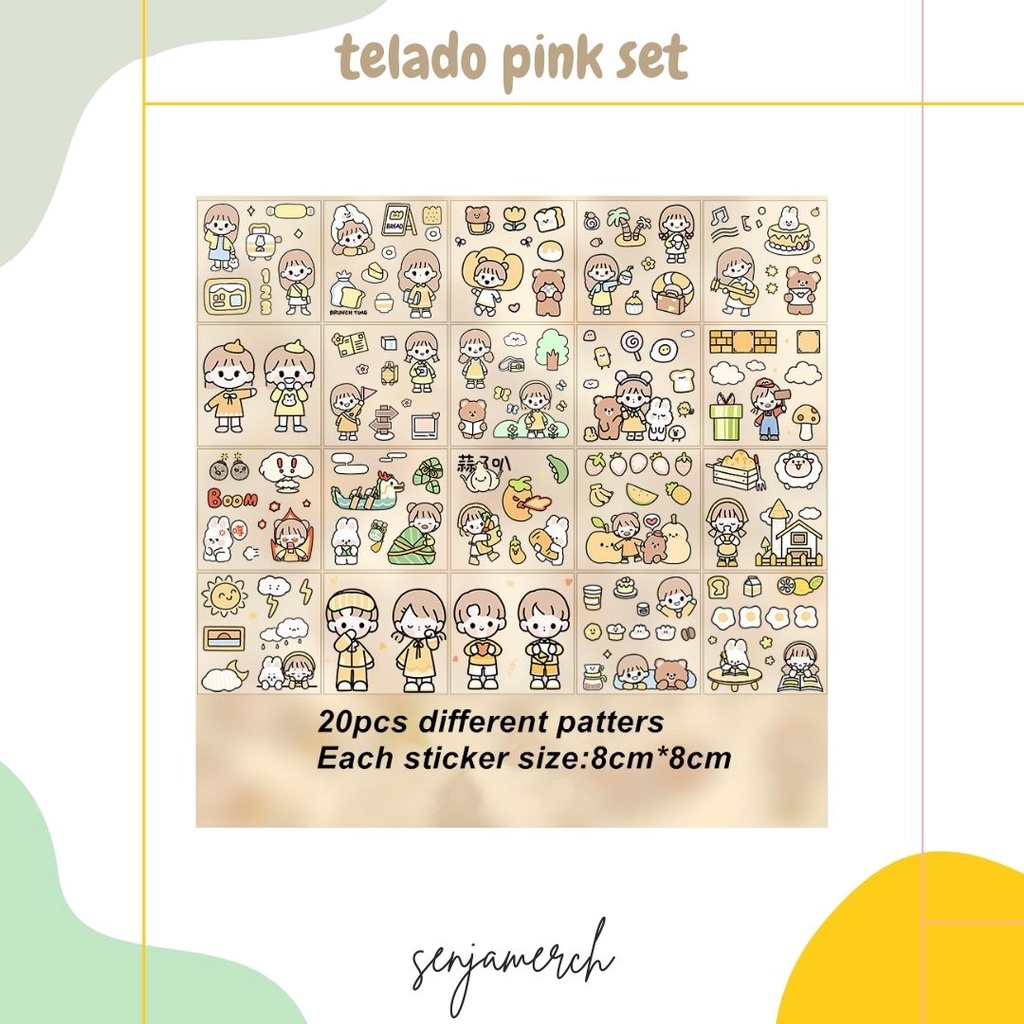 Jual Senjamerch - Stiker Telado Aesthetic Stickers / Stiker Diary ...
