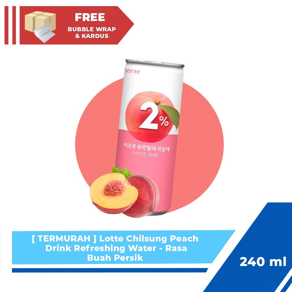 Jual Lotte Chilsung Peach Drink Refreshing Water - Rasa Buah Persik 240 ml | Shopee Indonesia