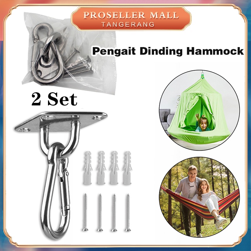 Jual 【2 Set】Gantungan Hammock / Ceiling U-Shaped Hook / Gantungan ...
