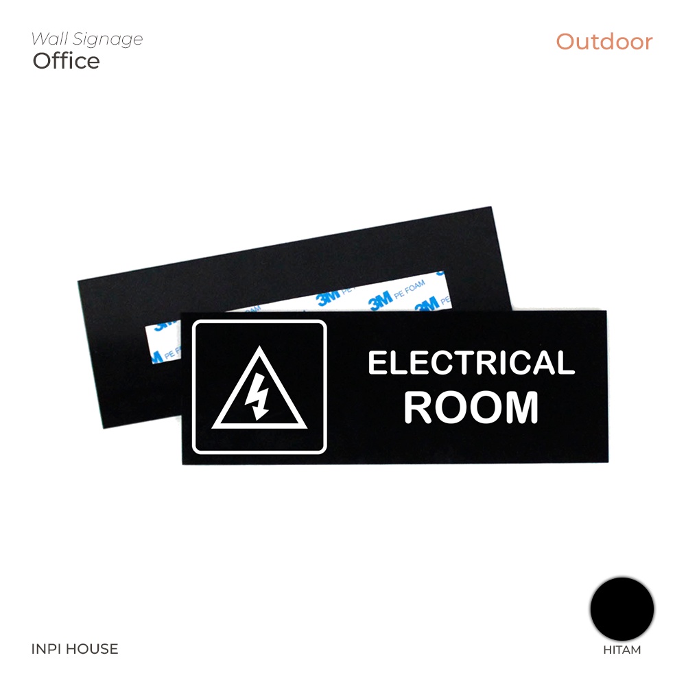Jual electrical room signage board - high voltage sign - papan ruang ...