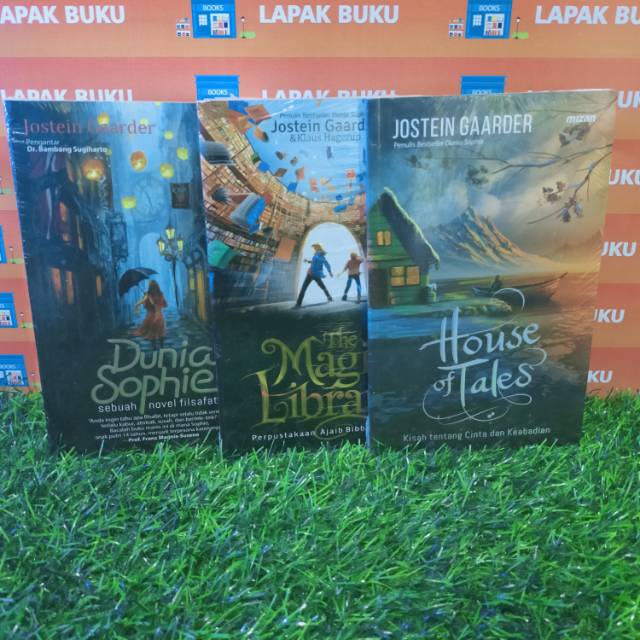 Jual Novel Jostein Gaarder 1 Paket ( Dunia Sophie,The Magic Library ...