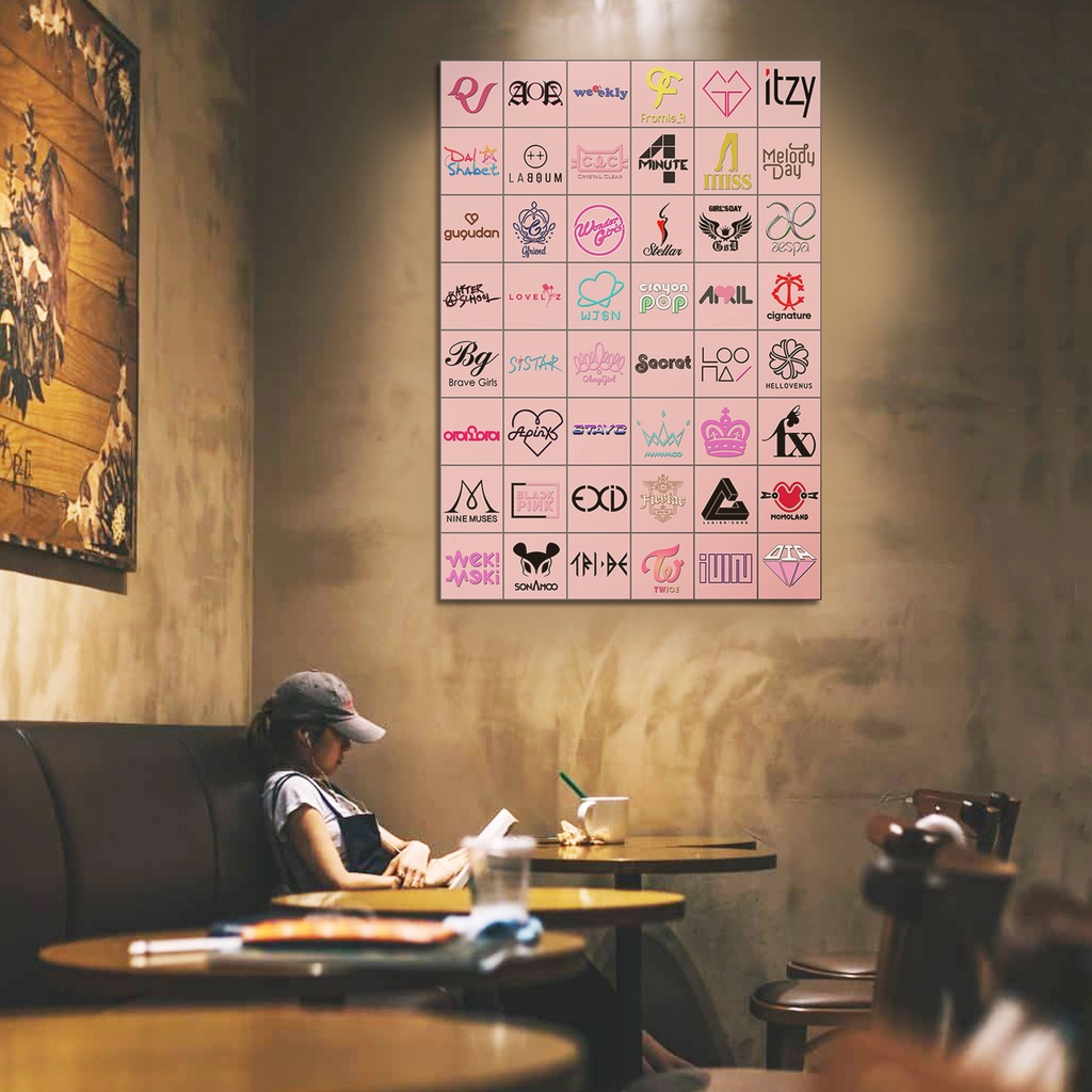 Jual Poster Jumbo 48 KPOP GIRLS Logo GirlBand Art Paper Textured A2 A1 ...