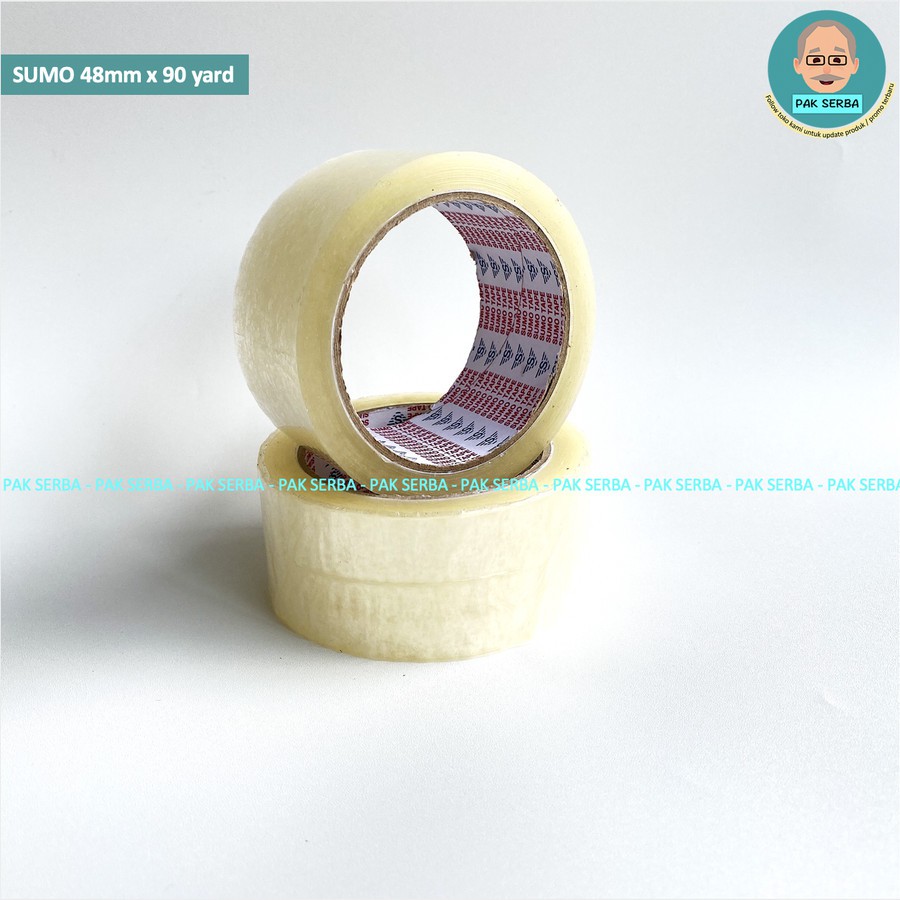Jual Lakban Isolasi OPP Sumo Tape 48 mm x 90 yard / 2 inch | Shopee ...