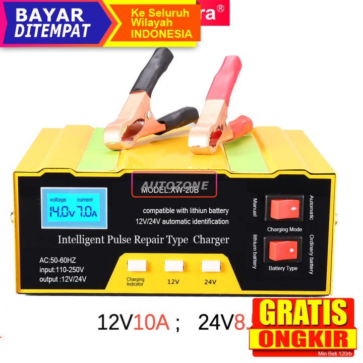 Jual Charger Aki Motor Dan Mobil Otomatis Accu Kering Dan Basah Lead ...