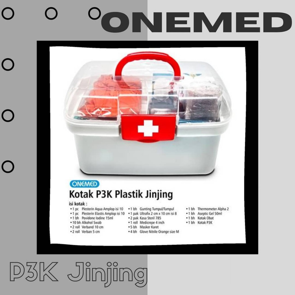 Jual KOTAK P3K ONEMED / KOTAK P3K MOBIL / P3K SET | Shopee Indonesia