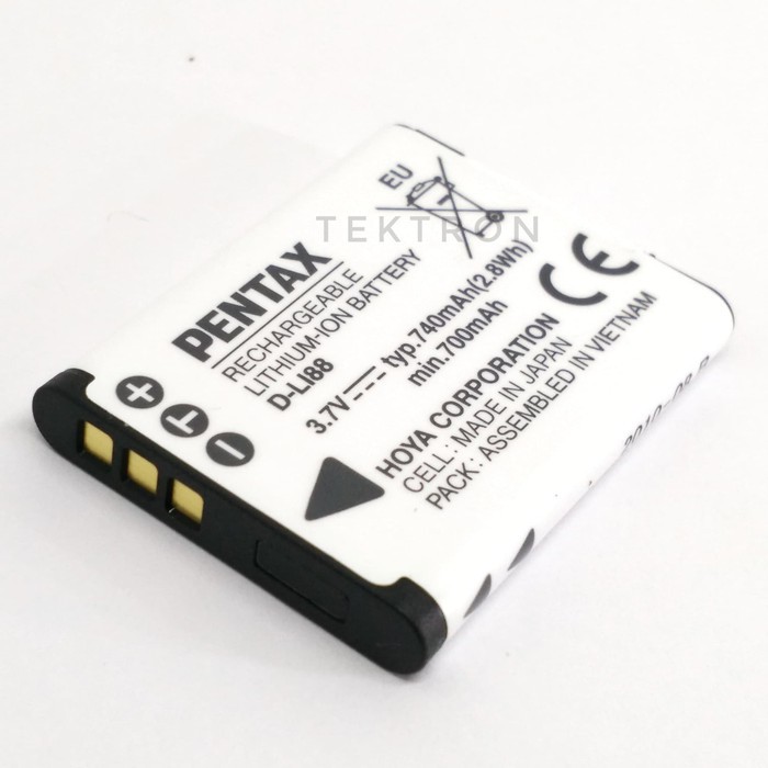 Jual Battery Li-ion lithium ion 3.7v 740mAh PENTAX D-LI88 asli ori | Shopee Indonesia