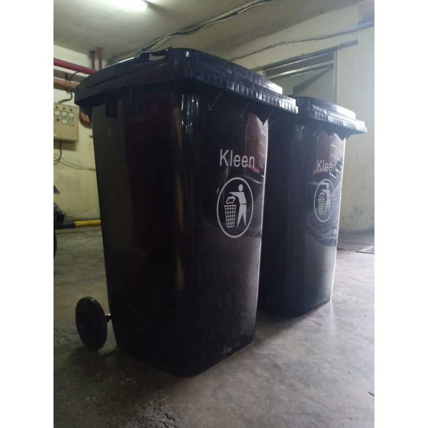 Jual Tempat Sampah Roda HDPE / Garbage Bin KLEEN (240 Liter) | Shopee Indonesia