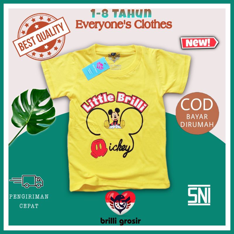 Jual Baju Pakaian T-shirt Kaos Atasan fashion Kaos Oblong Anak Balita ...