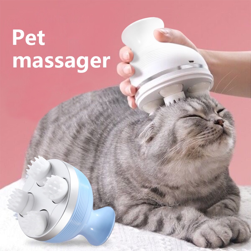 Jual Pet’ oPedia Pet Charging Cat Massager Pijat Kepala 3D Kucing Putar ...