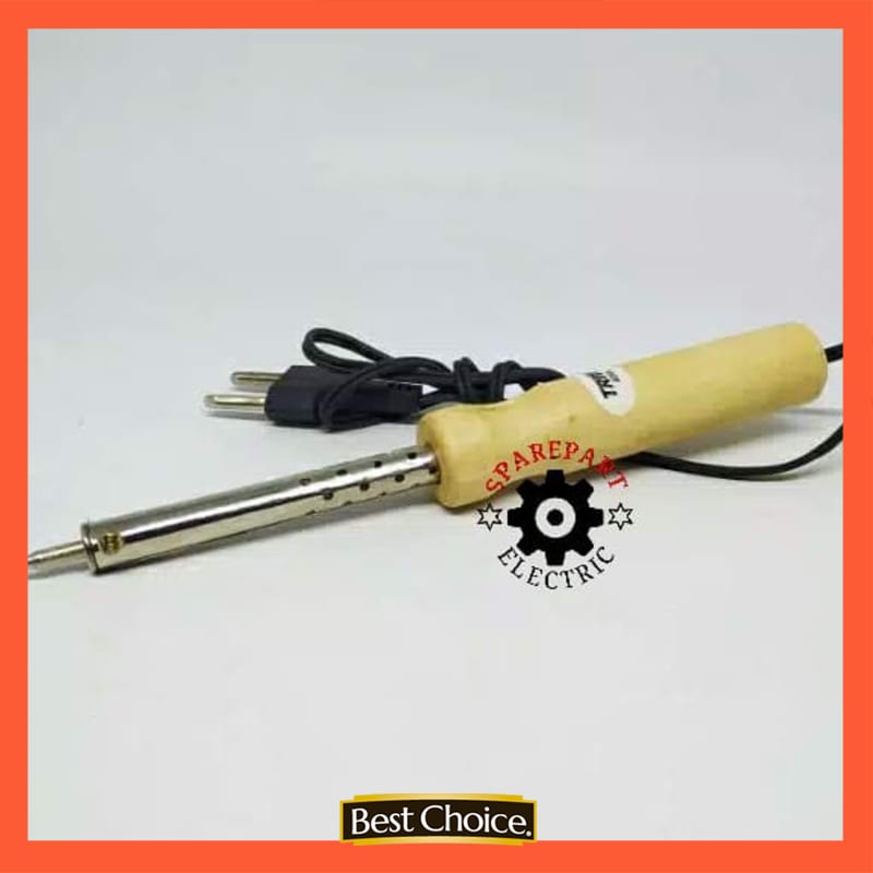 Jual SOLDER LISTRIK 60 WATT GAGANG KAYU ELECTRIC IRON SOLDER TIMAH | Shopee Indonesia