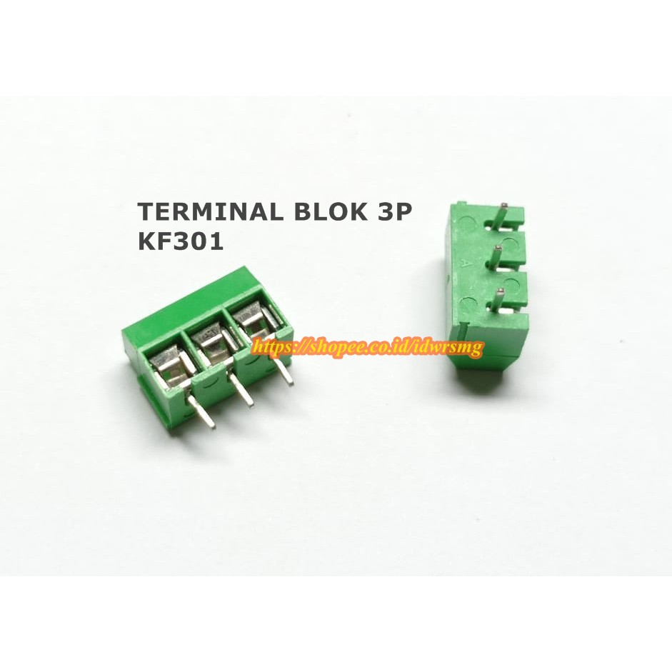 Jual Terminal Block 3 Pin Skrup Screw PCB Blok 3P Pitch 5mm Cable ...