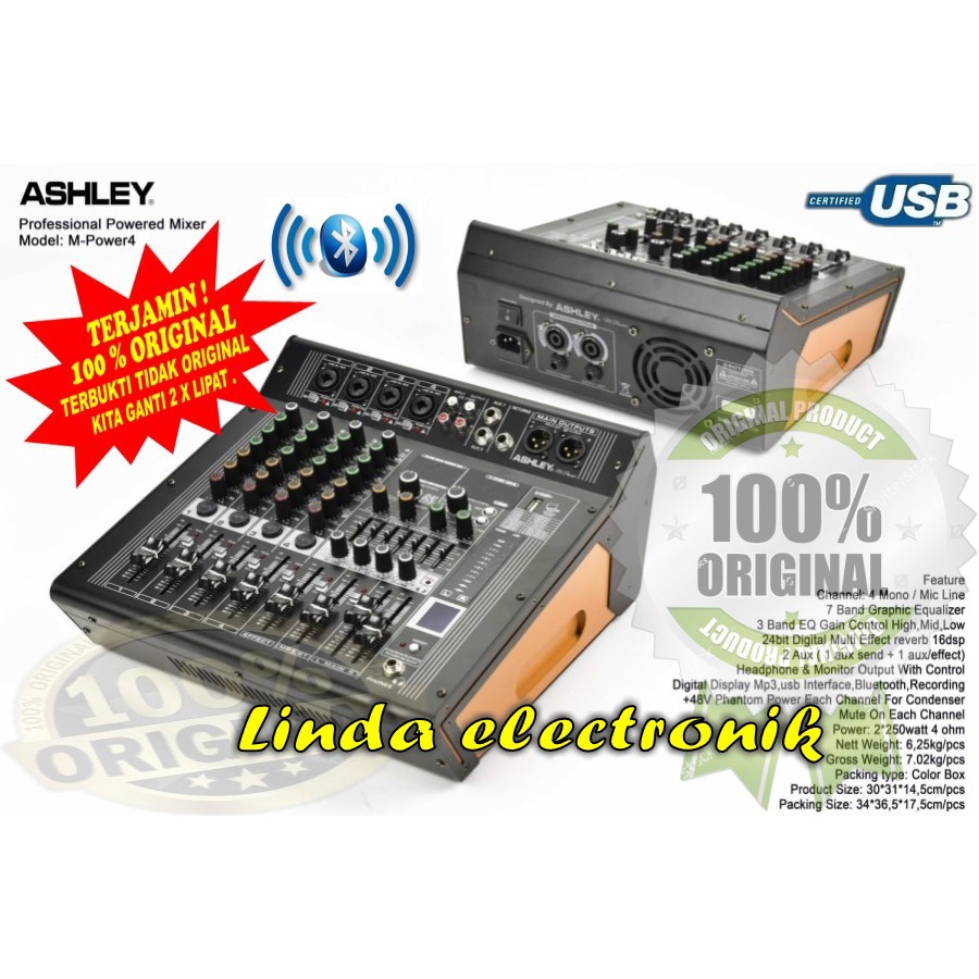 Jual power mixer ashley mpower 4 m power4 mpower4 4 channel | Shopee Indonesia