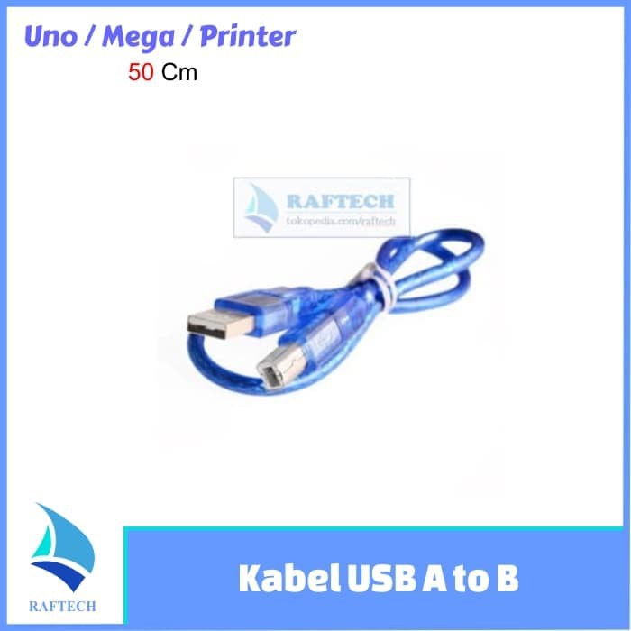 Jual Kabel USB A to B - kabel usb printer - Arduino UNO - MEGA 50 cm ...