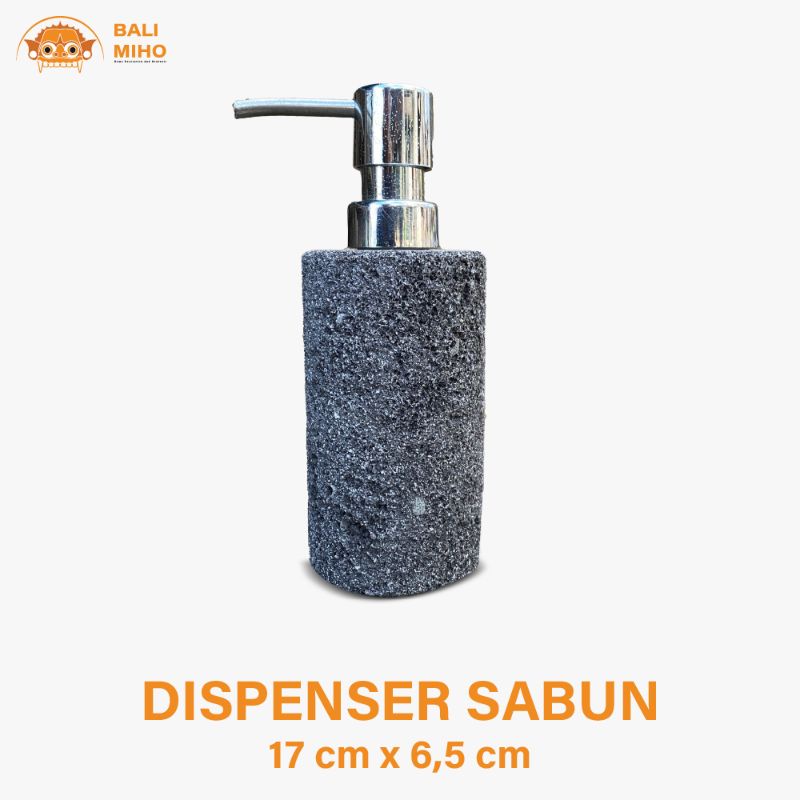 Jual Tempat Sabun Cair Batu Lava - Botol Shampo Batu - Dispenser Shampo ...