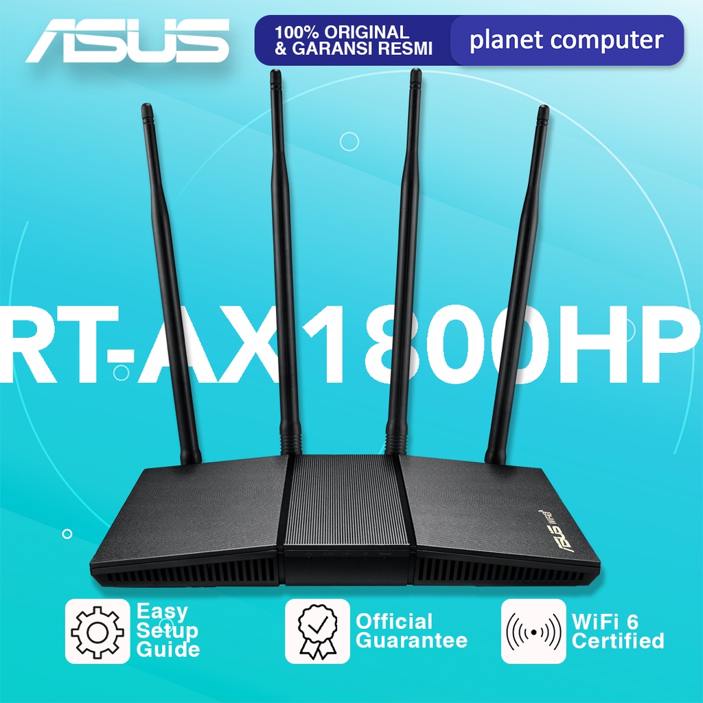 Jual Router Asus RT-AX1800HP - AX1800 Dual Band WiFi 6 with ...