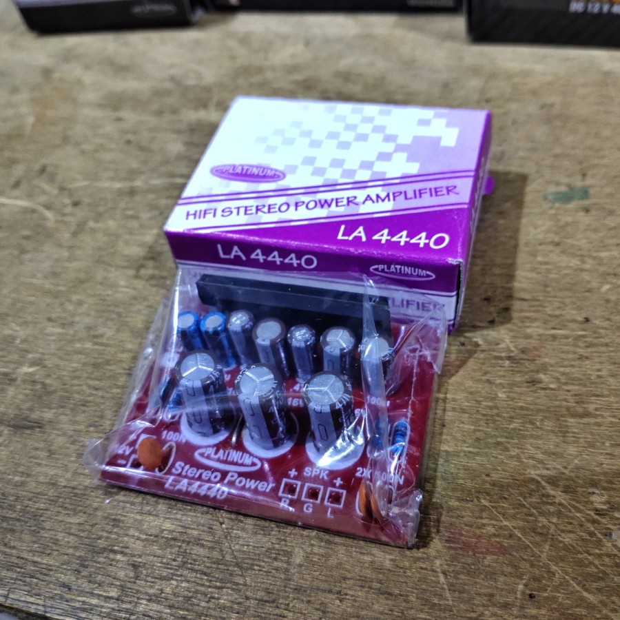 Jual Kit Power Amplifier Stereo LA4440 DC 12V Platinum | Shopee Indonesia