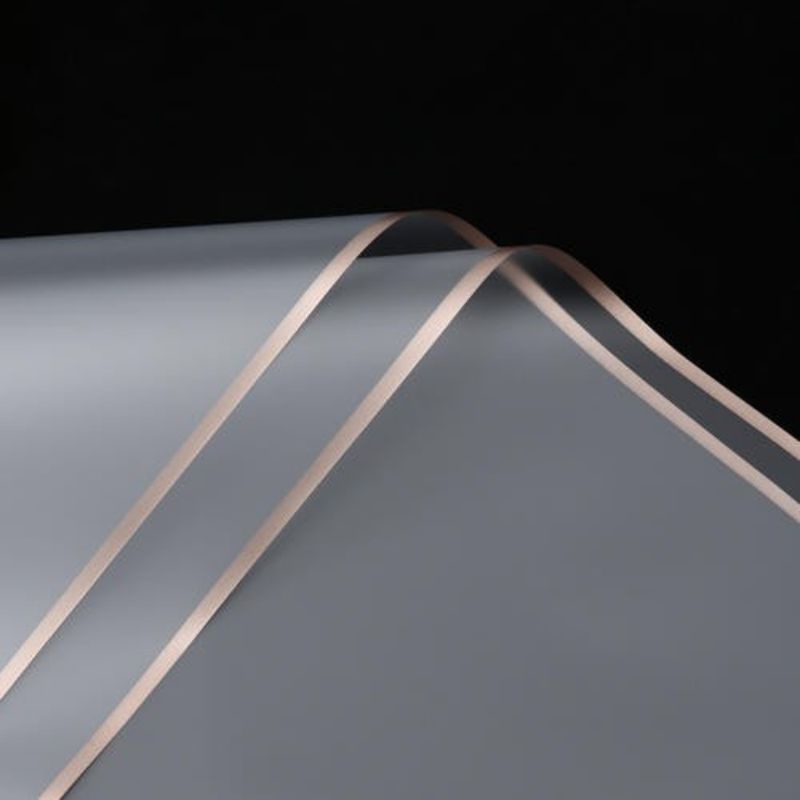 Jual 20 LEMBAR KERTAS CELLOPHANE FRAME GOLD/ KERTAS WRAPPING BUKET ...