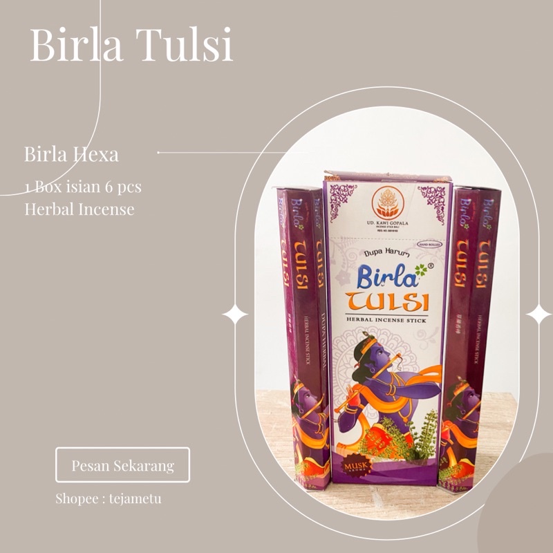Jual Dupa Hio Herbal Birla Tulsi Hexa | Shopee Indonesia