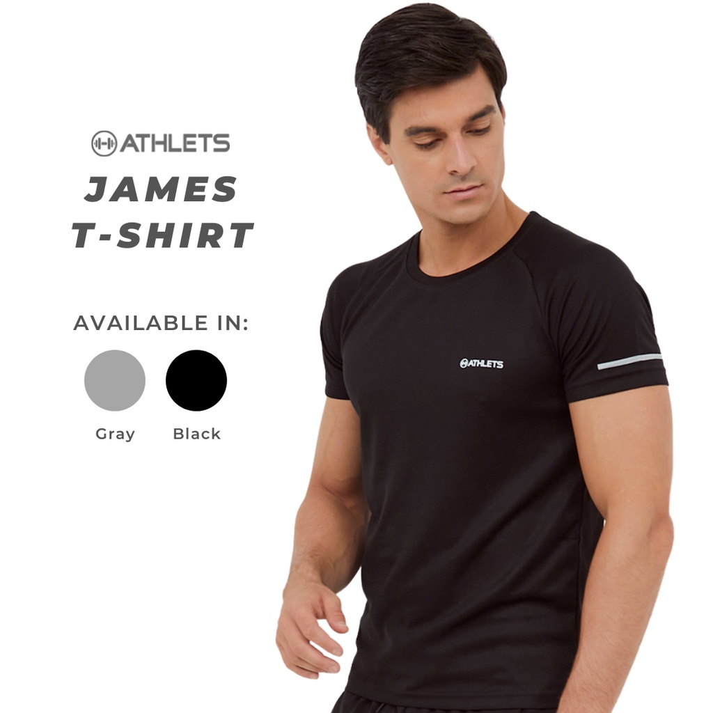 Jual ATHLETS James T-Shirt Sports Kaos Olahraga Dri-Fit Gym Workout ...