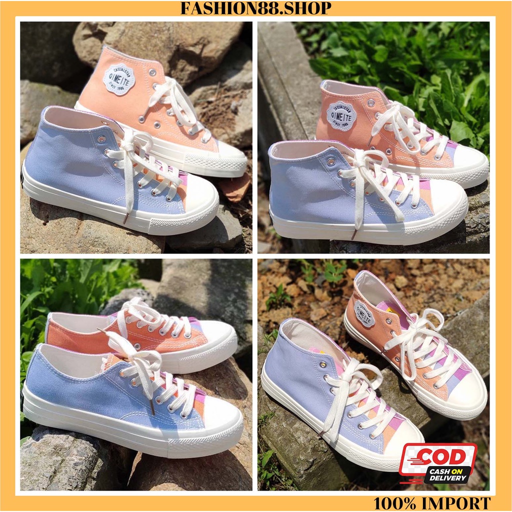 Jual Sepatu Kanvas Unik Sepatu Import Sneakers Kanvas Berubah Warna ...