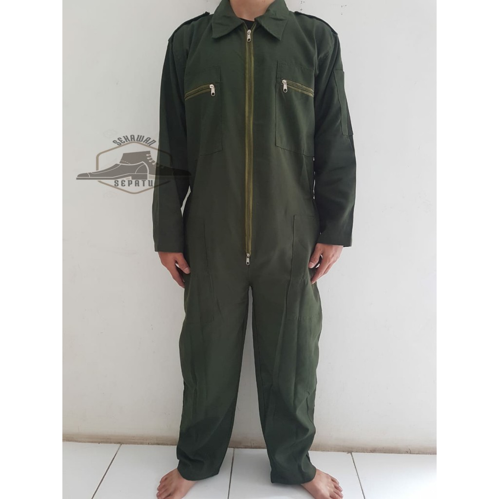 Jual Wearpack Proyek Warna Hijau Army - Katelpak Safety - Baju Kerja ...
