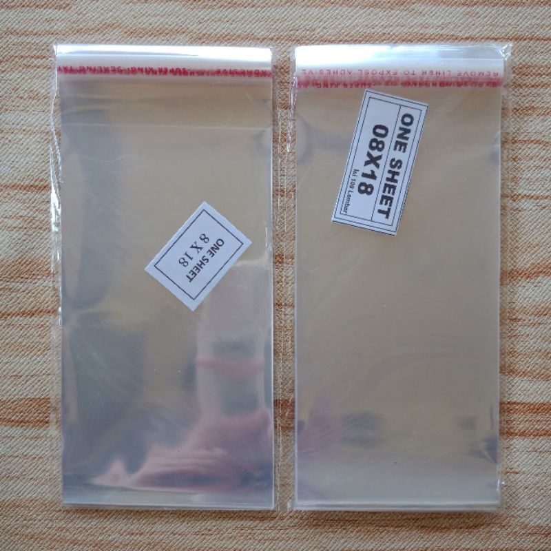 Jual PLASTIK ONE SHEET / LEMBARAN UKURAN 8X17 9x18 CM | PLASTIK KUE 1 ...