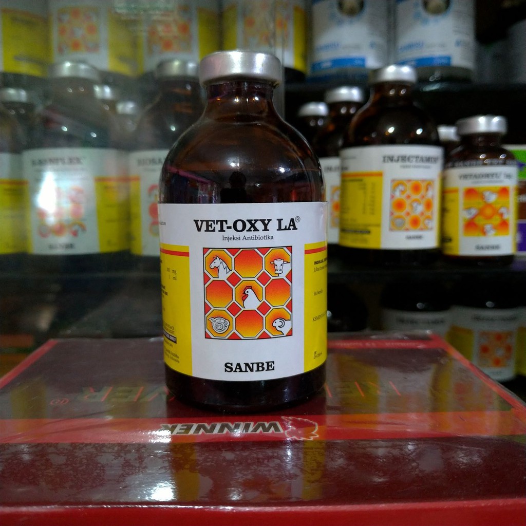 Jual VETOXY LA antibiotik hewan long acting 50ml / VETOXY LA 100ml ...