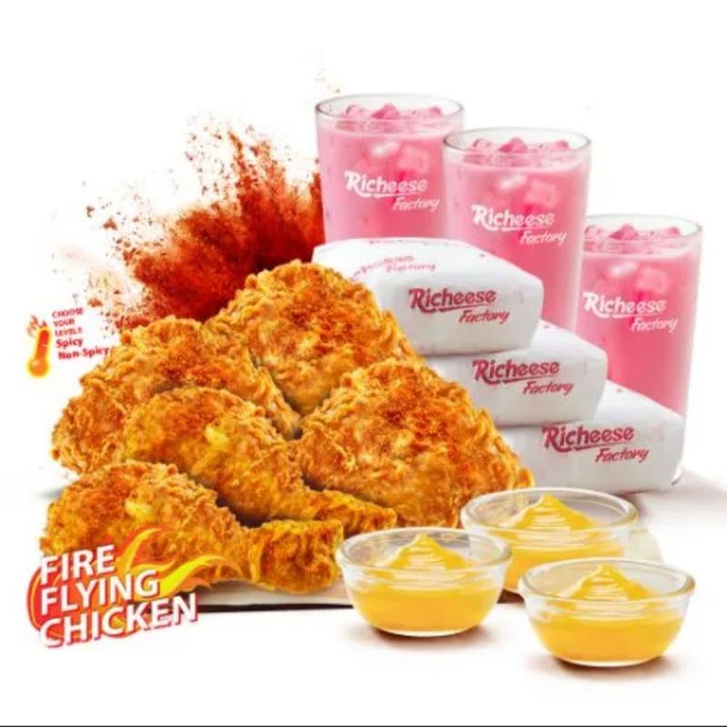 Jual Big Five Fire Flying Chicken/ Richicken Richeese | Shopee Indonesia
