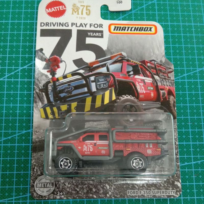 Jual Matchbox Ford F350 Superduty Special 75th Mattel Driving Play 1945 ...